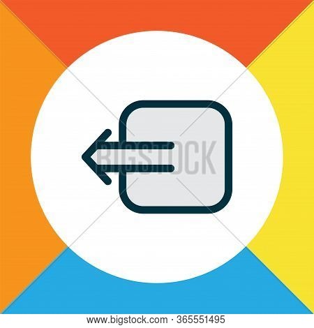 Way Out Icon Colored Image & Photo (Free Trial) | Bigstock