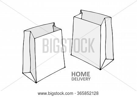 Two Gray Packages Vector & Photo (Free Trial) | Bigstock