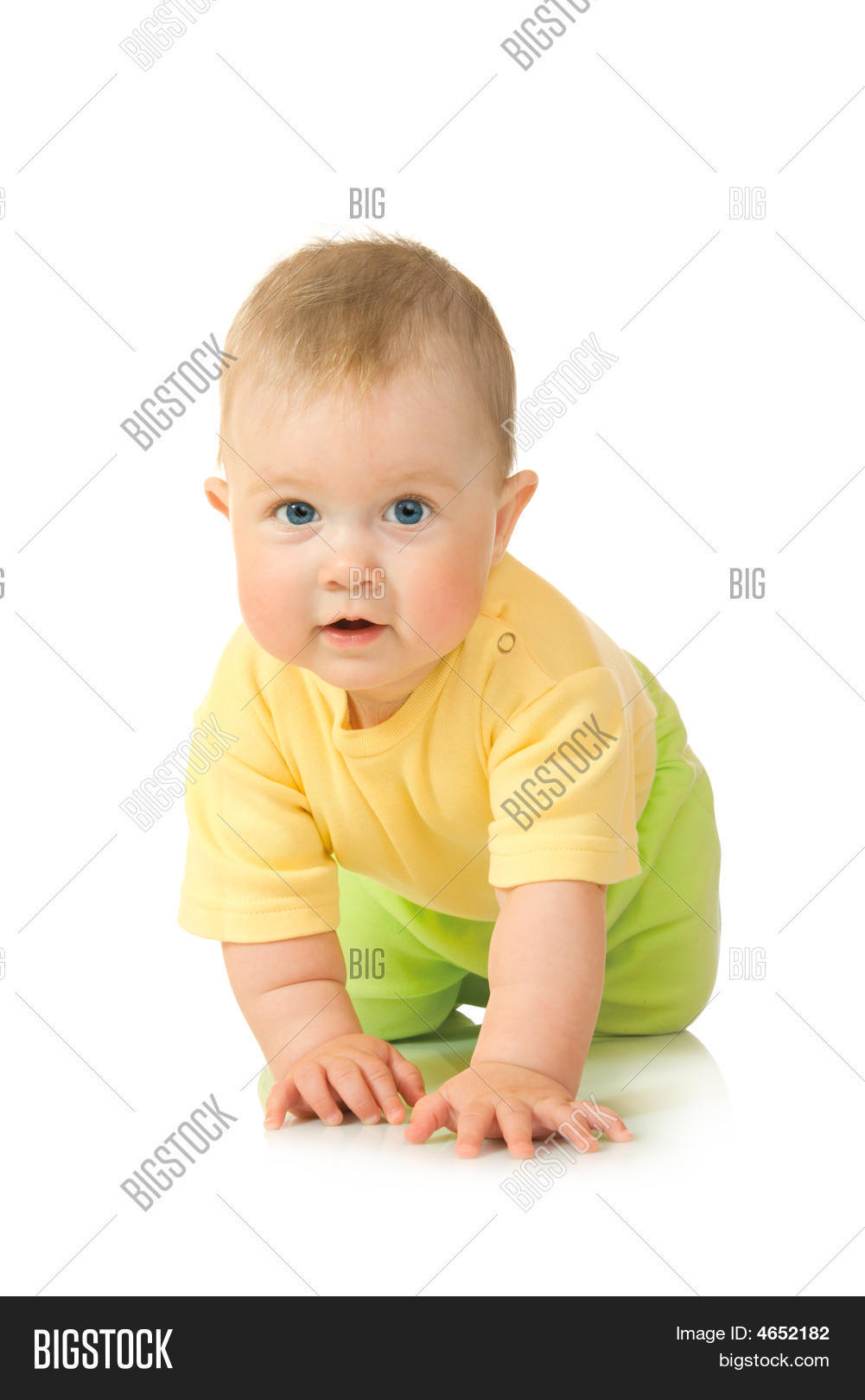 Creeping Small Baby Image & Photo (Free Trial) | Bigstock