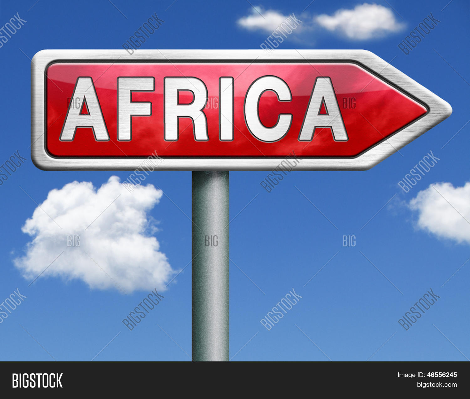 Africa Road Sign Arrow Image & Photo (Free Trial) | Bigstock
