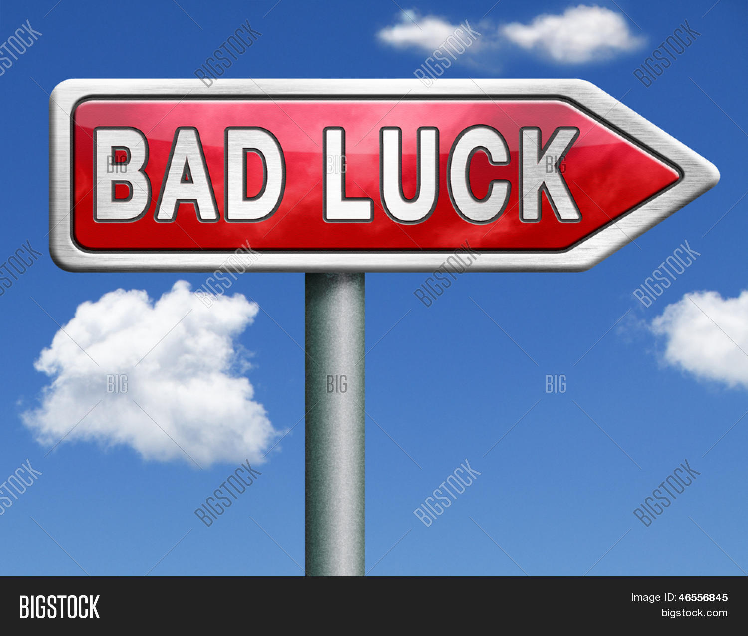 Bad Luck Road Sign Image & Photo (Free Trial) | Bigstock