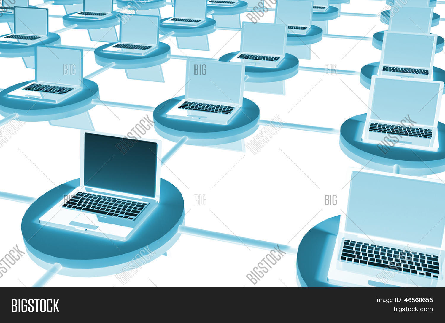 LAN Computer System 3D Image & Photo (Free Trial) | Bigstock