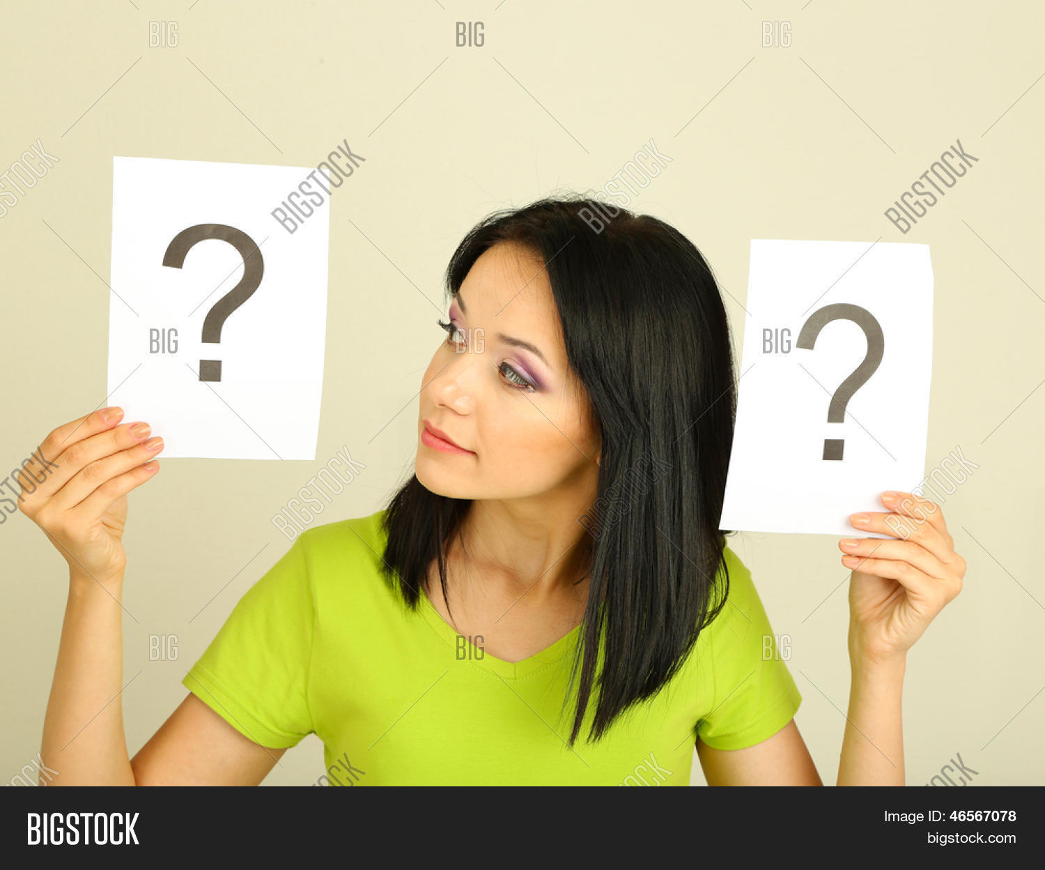 Woman Question Marks Image & Photo (Free Trial) | Bigstock