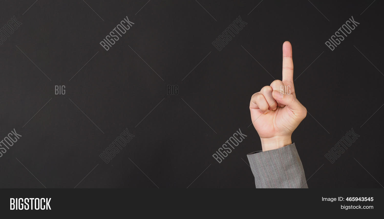 Hand Do One Finger Image & Photo (Free Trial) | Bigstock