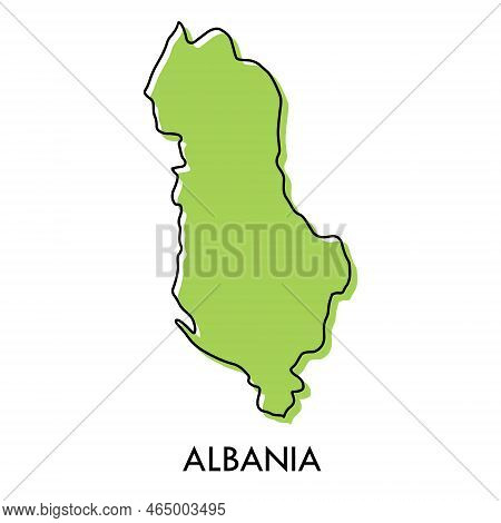Map Albania - Simple Vector & Photo (Free Trial) | Bigstock