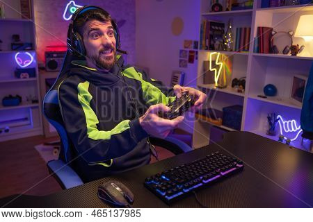 Happy Guy Gamer Wear Image & Photo (Free Trial) | Bigstock