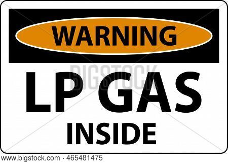 Warning Sign Lp Gas Vector & Photo (Free Trial) | Bigstock