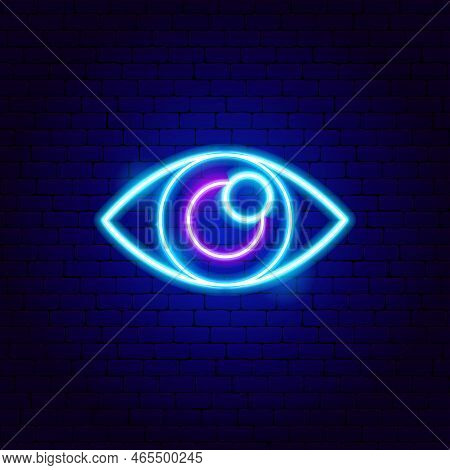 Eye Neon Sign. Vector Vector & Photo (Free Trial) | Bigstock