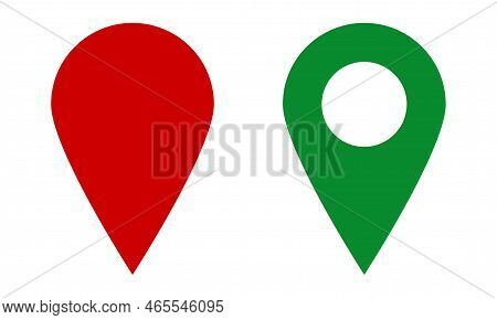 Map Mark Icon, Vector Vector & Photo (Free Trial) | Bigstock