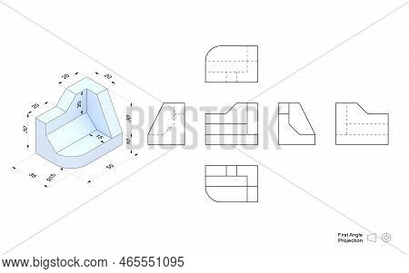 Technical Drawing 3d Image & Photo (Free Trial) | Bigstock