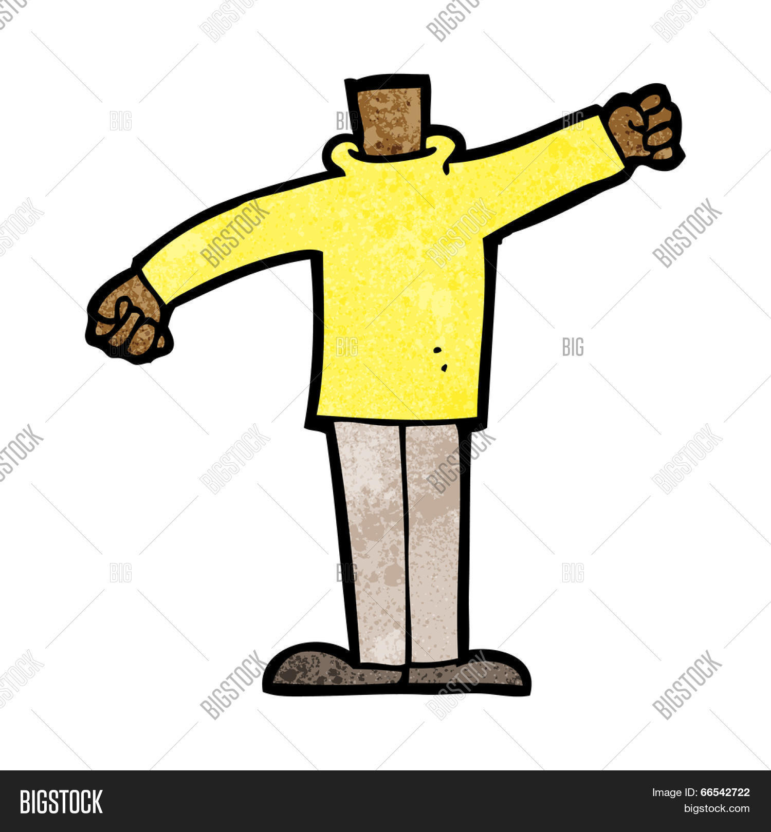 Cartoon Body Waving Vector & Photo (Free Trial) | Bigstock