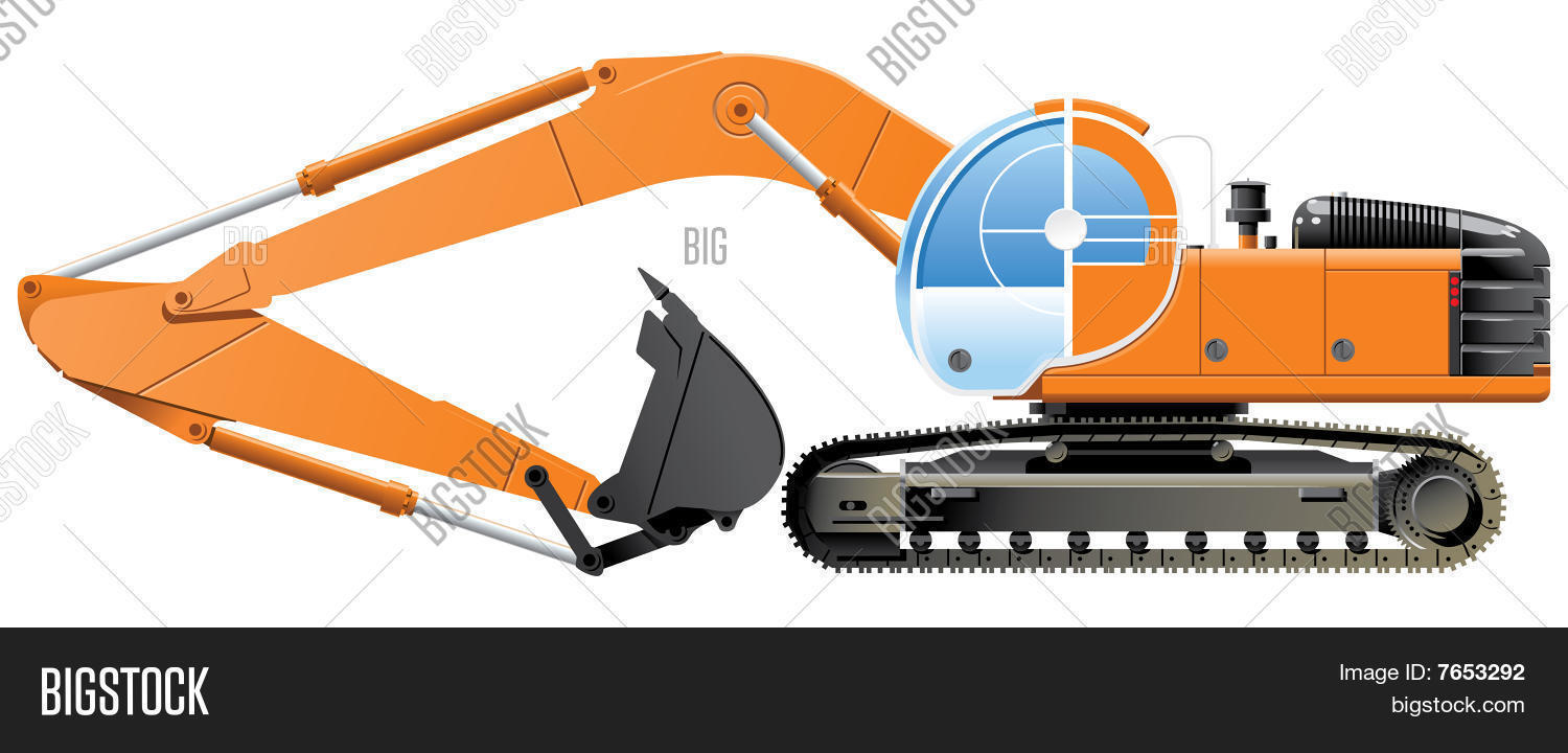 Excavator Vector & Photo (Free Trial) | Bigstock