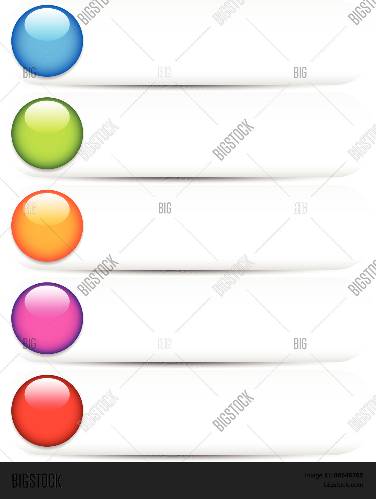 Blank White Buttons Vector & Photo (Free Trial) | Bigstock