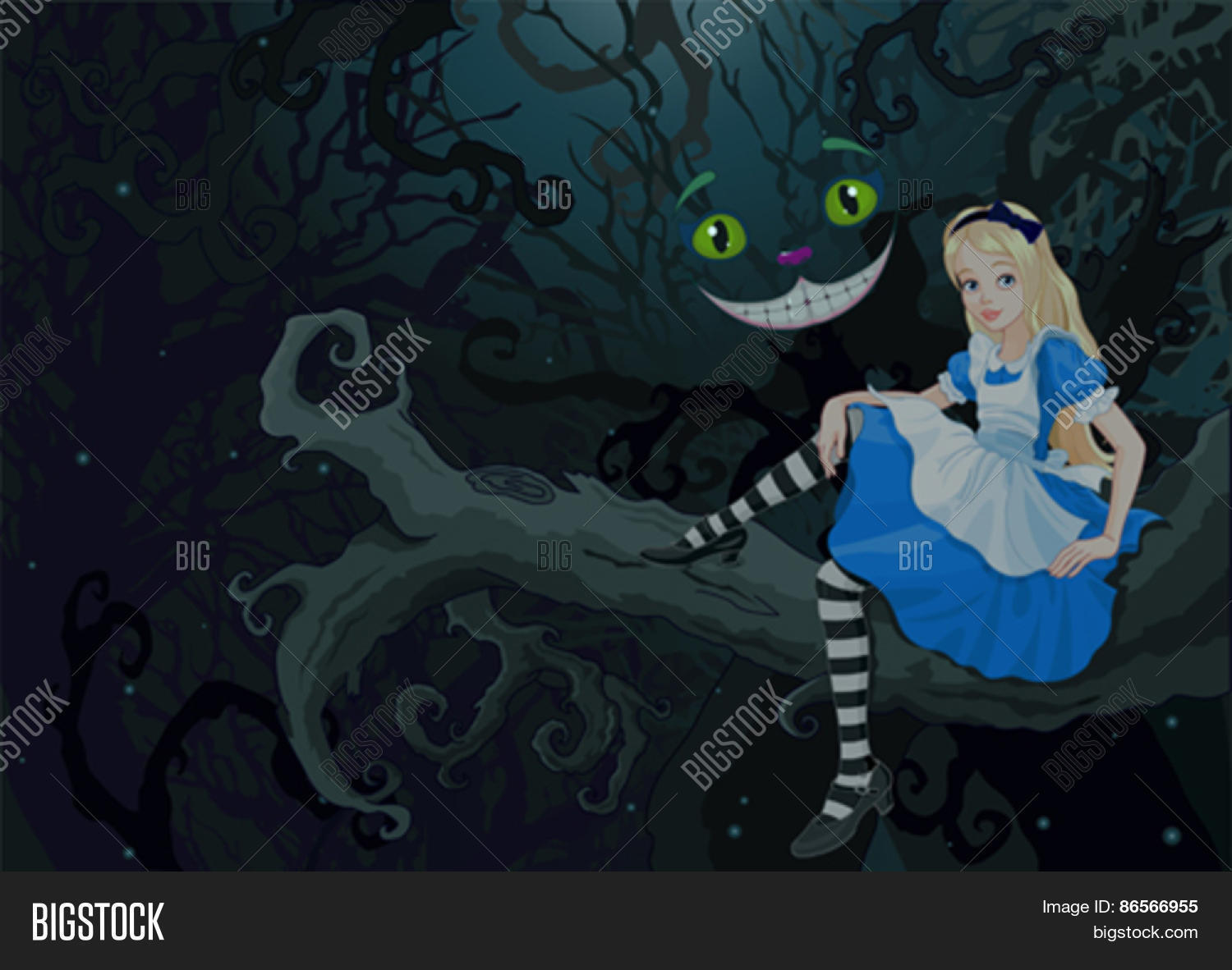 Alice Sitting On Vector & Photo (Free Trial) | Bigstock