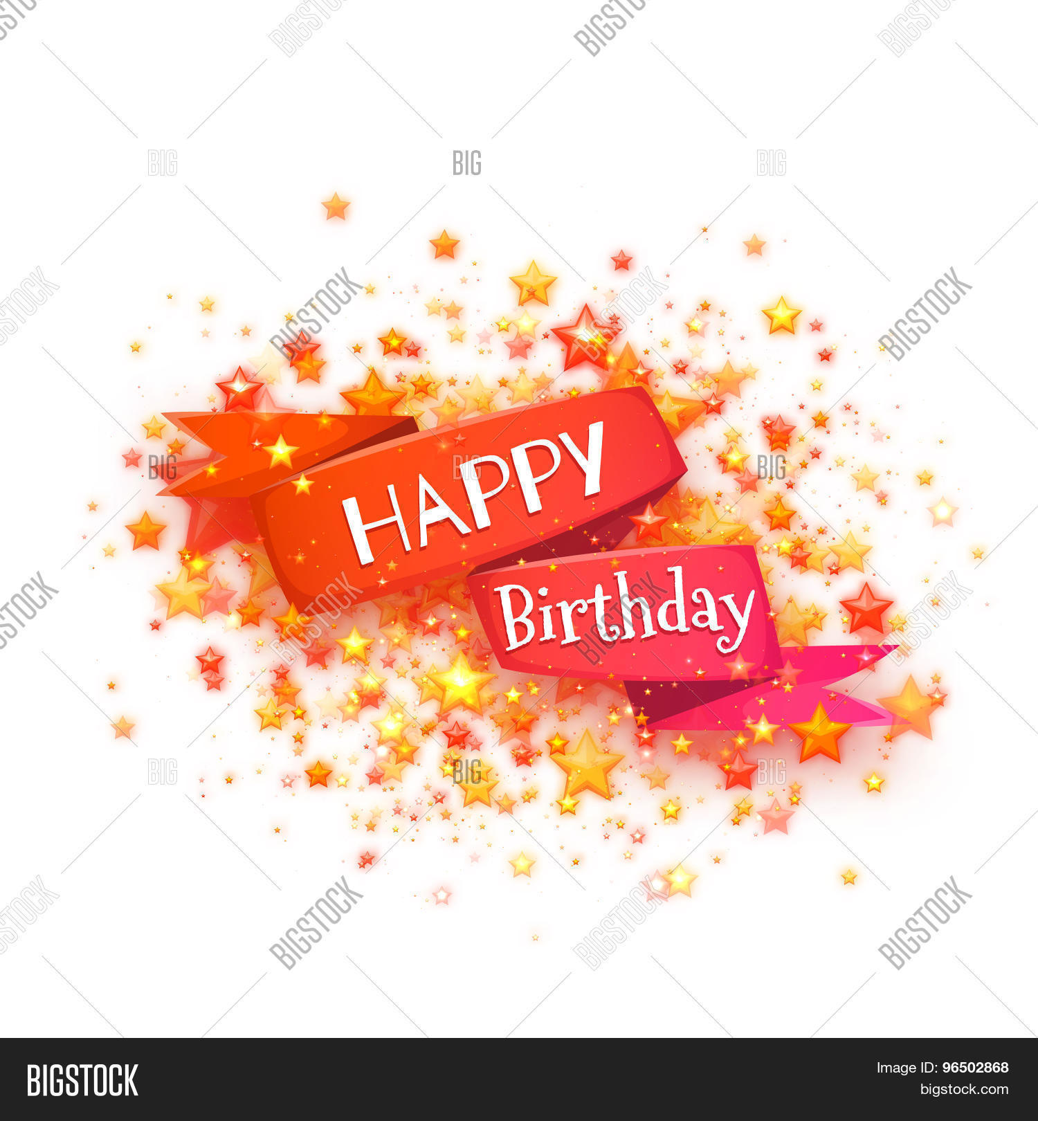 Red Ribbon Happy Vector & Photo (Free Trial) | Bigstock