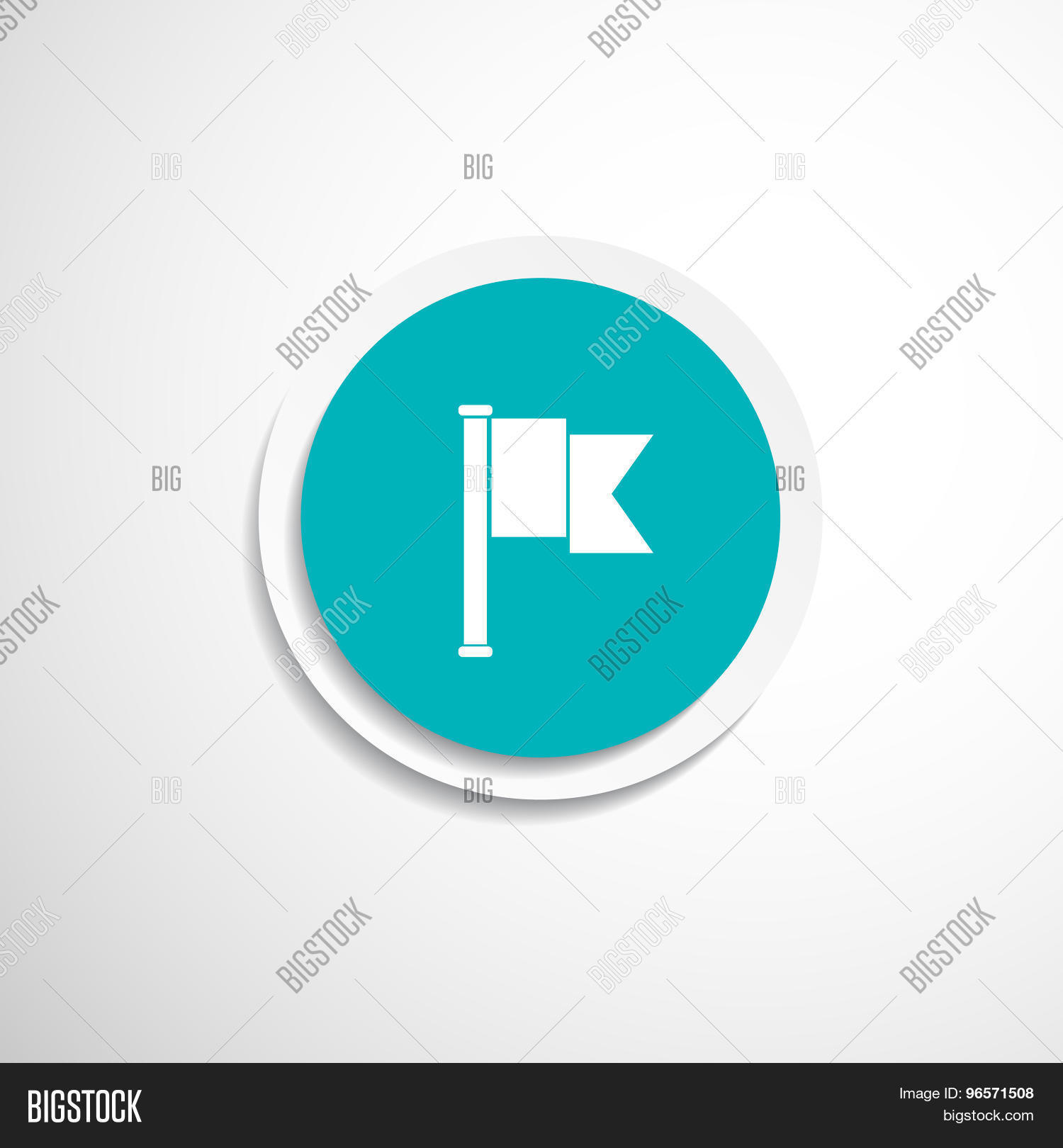 Flag Icon Mark Map Vector & Photo (Free Trial) | Bigstock