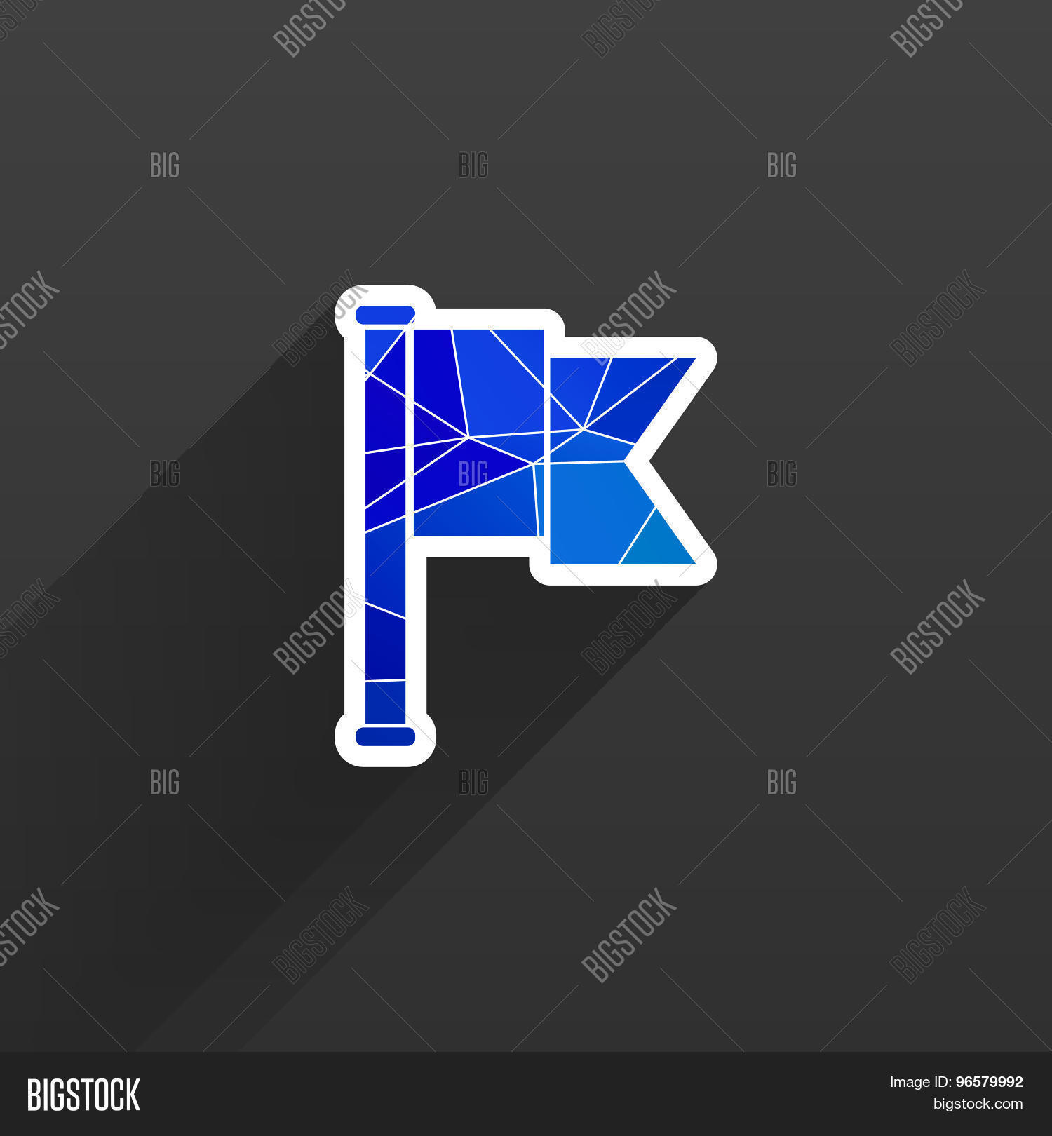 Flag Icon Mark Map Vector & Photo (Free Trial) | Bigstock