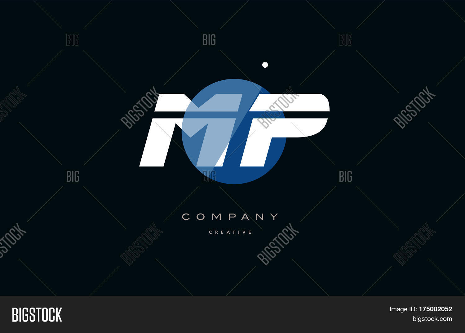 Mp M P Blue White Vector & Photo (Free Trial) | Bigstock