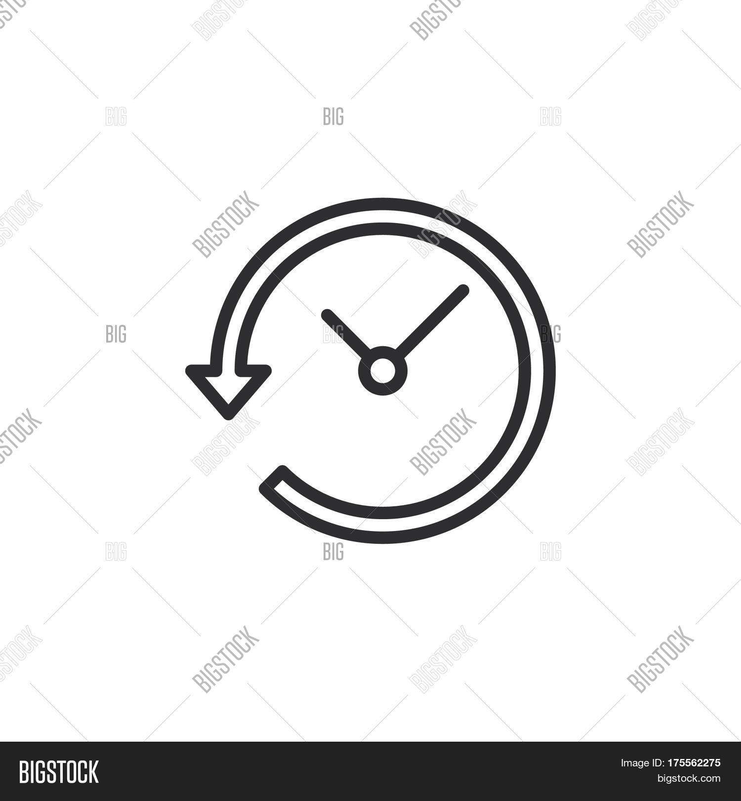 Clock Arrow Around Vector & Photo (Free Trial) | Bigstock