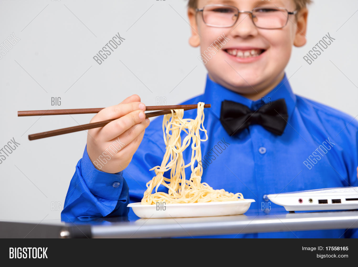 Hungry Fat Boy Eating Image & Photo (Free Trial) | Bigstock