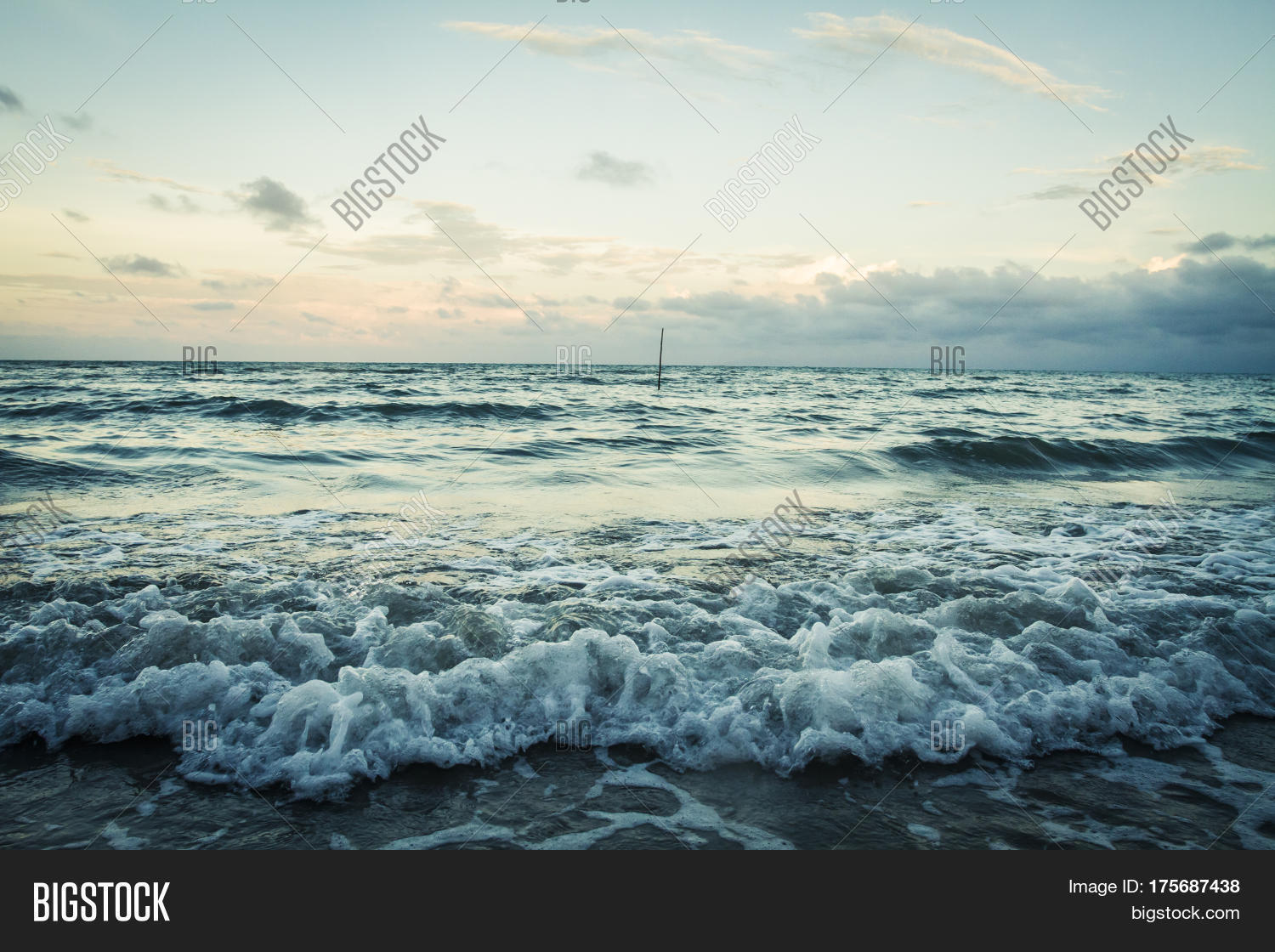 Waves Crashing On Image & Photo (Free Trial) | Bigstock