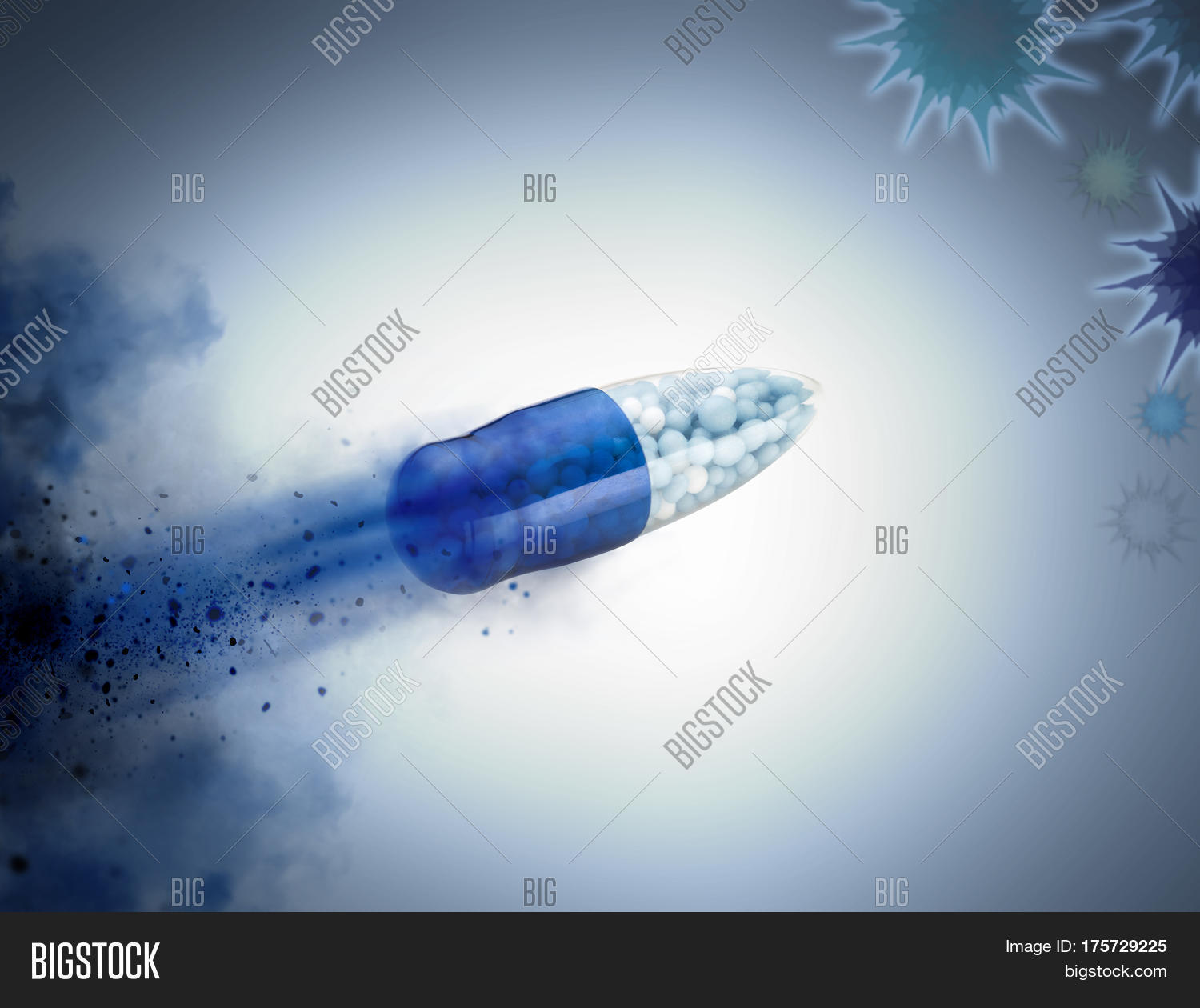 Blue Capsules Pills Image & Photo (Free Trial) | Bigstock