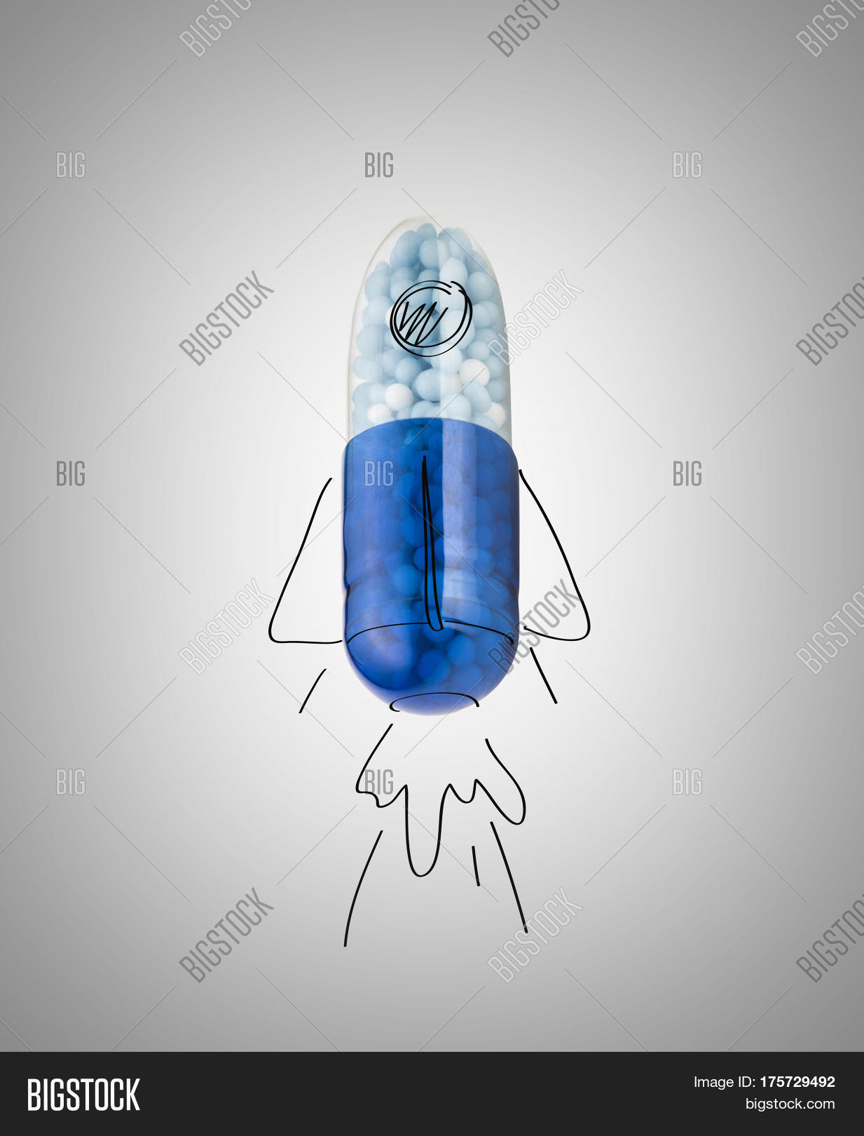 Blue Capsules Pills Image & Photo (Free Trial) | Bigstock