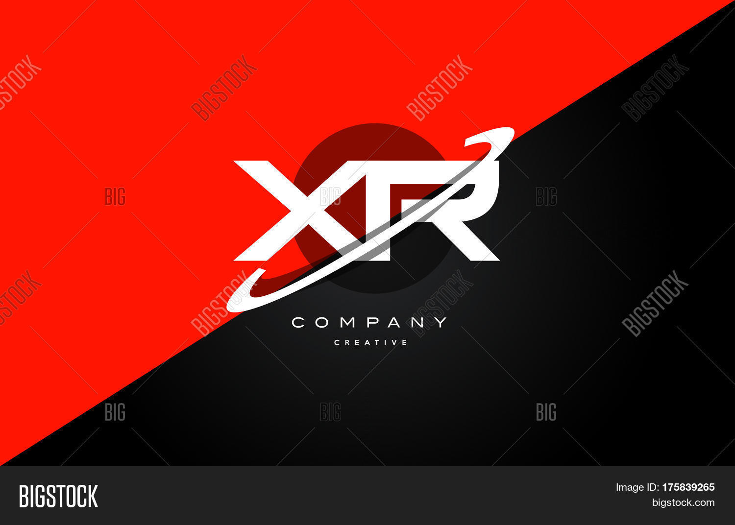 Xr X R Red Black Vector & Photo (Free Trial) | Bigstock