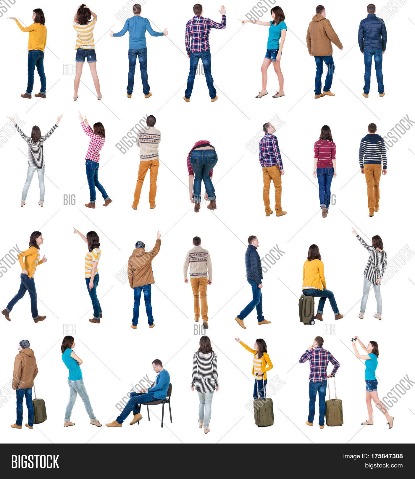 Collection " Back View Image & Photo (Free Trial) | Bigstock