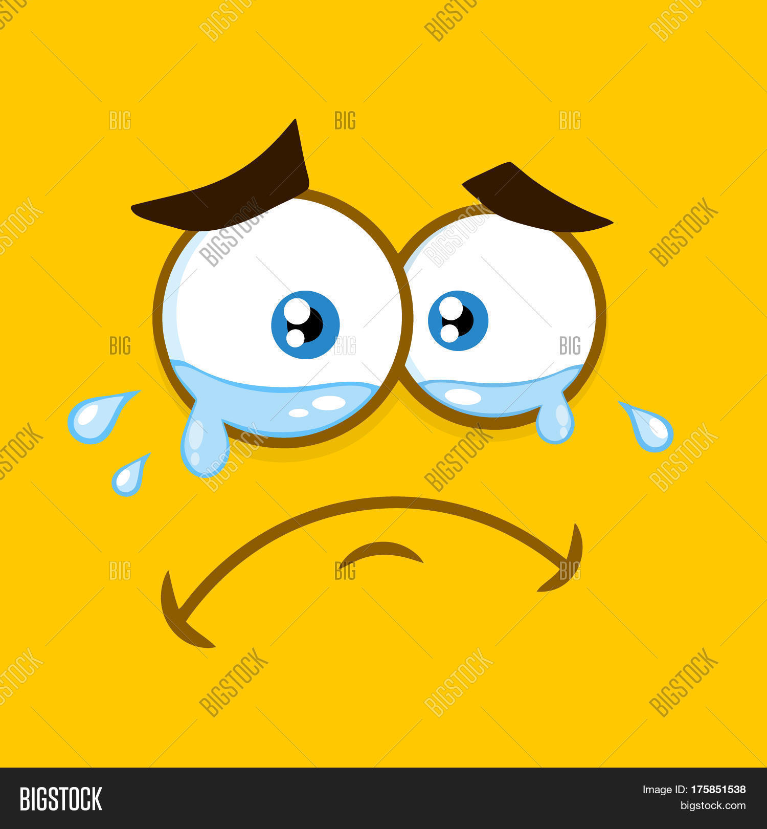 Crying Cartoon Square Image & Photo (Free Trial) | Bigstock