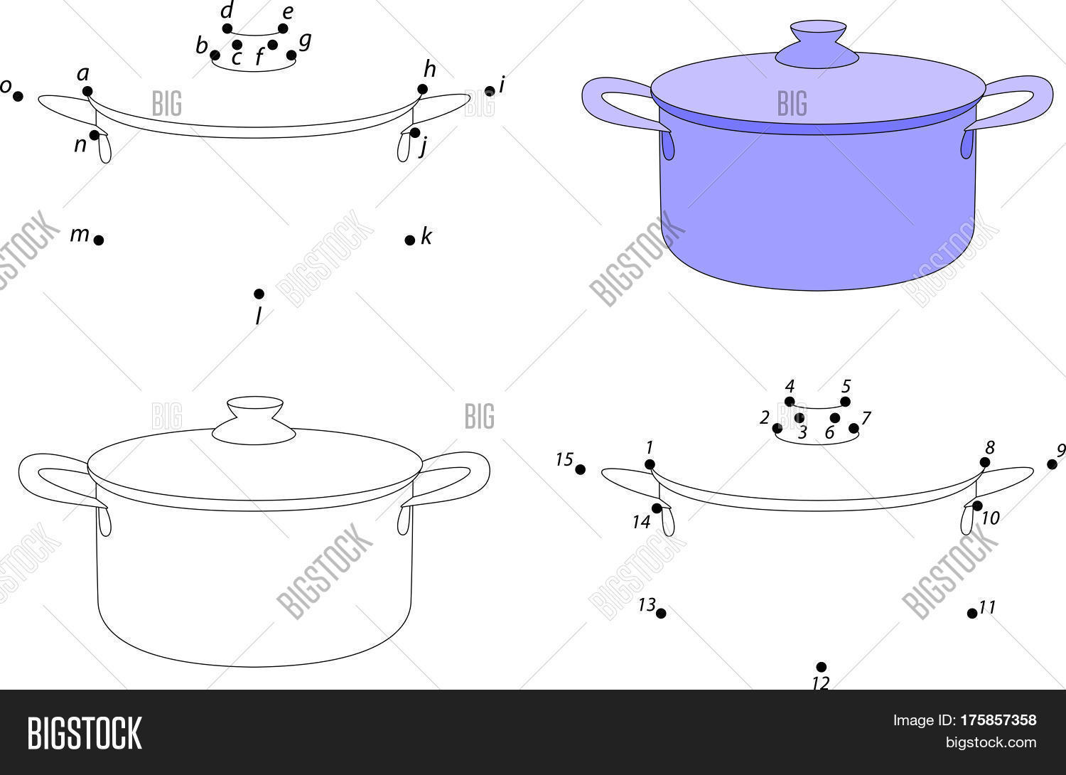 Cartoon Pan. Coloring Vector & Photo (Free Trial) | Bigstock