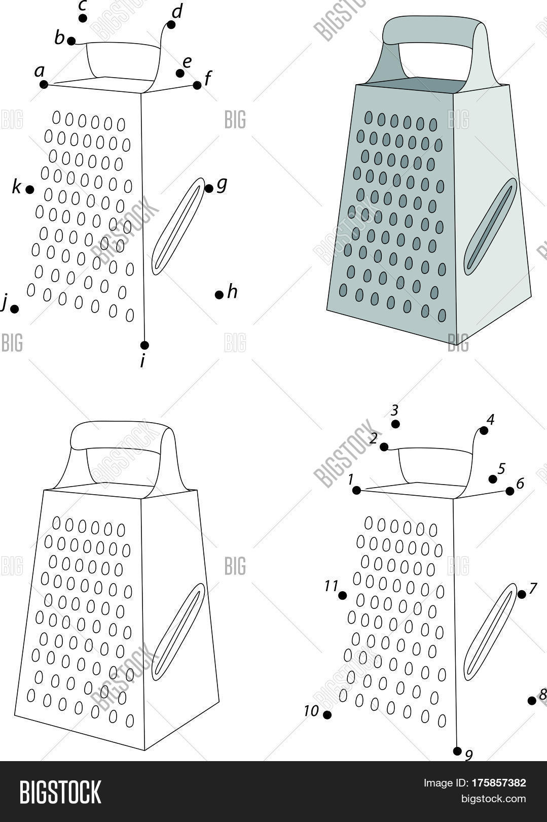 Cartoon Grater. Vector & Photo (Free Trial) | Bigstock