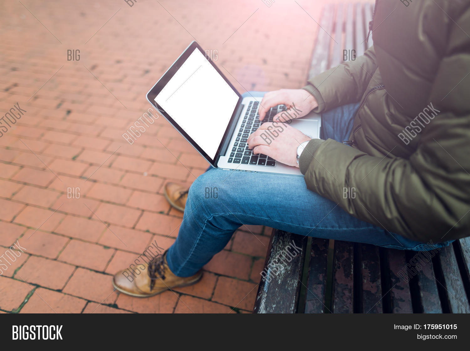 Laptop Man's Hands Image & Photo (Free Trial) | Bigstock