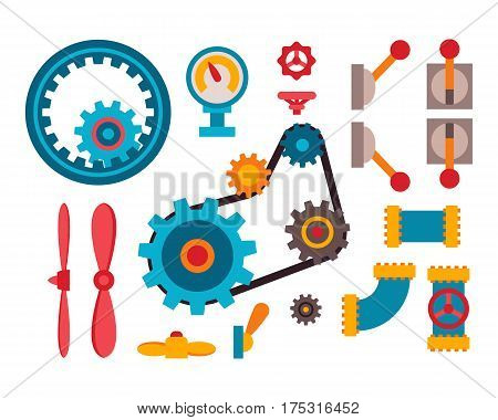 Machine Parts Vector & Photo (Free Trial) | Bigstock