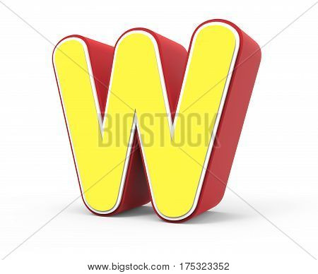 Yellow Letter W Image & Photo (Free Trial) | Bigstock