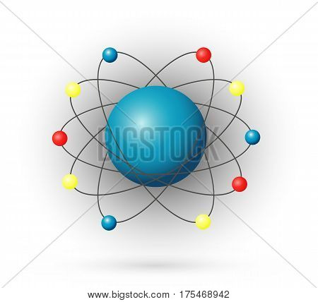 Atom Color Model Vector & Photo (Free Trial) | Bigstock