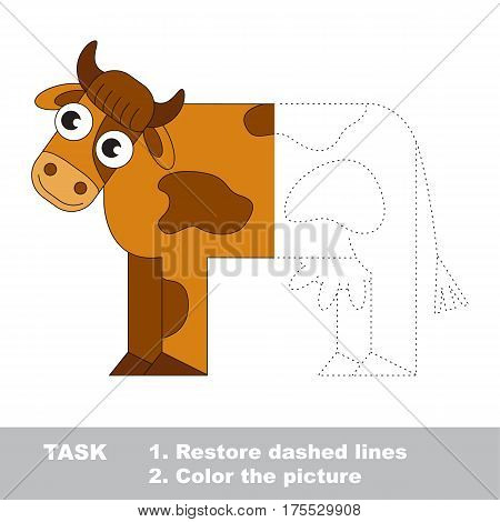 Brown Cow. Dot Dot Vector & Photo (Free Trial) | Bigstock