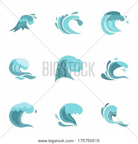 Sea Ocean Waves Icons Vector & Photo (Free Trial) | Bigstock