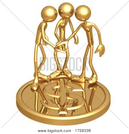 Teamwork Golden Dollar Image & Photo (Free Trial) | Bigstock