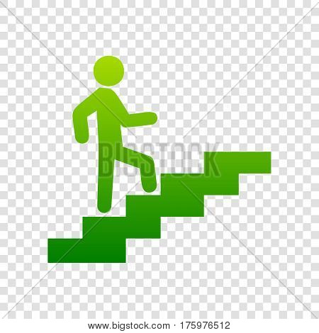 Man On Stairs Going Vector & Photo (Free Trial) | Bigstock