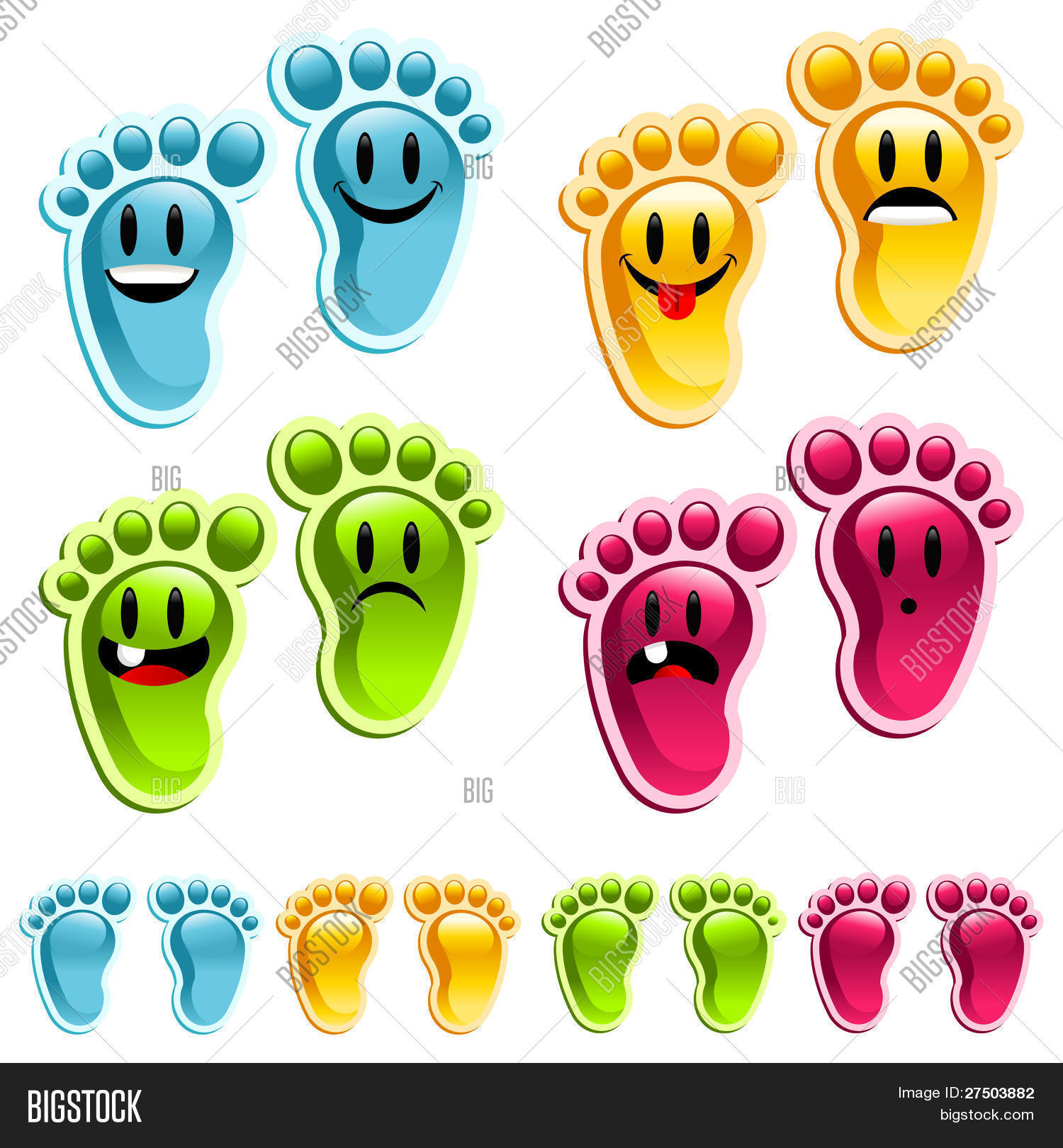 Happy Smiling Feet Vector & Photo (Free Trial) | Bigstock