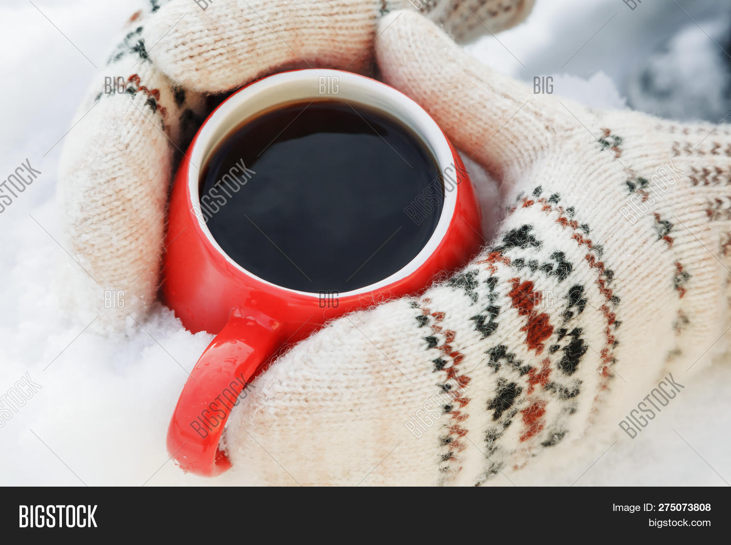 Hands Woolen Mittens Image & Photo (Free Trial) | Bigstock