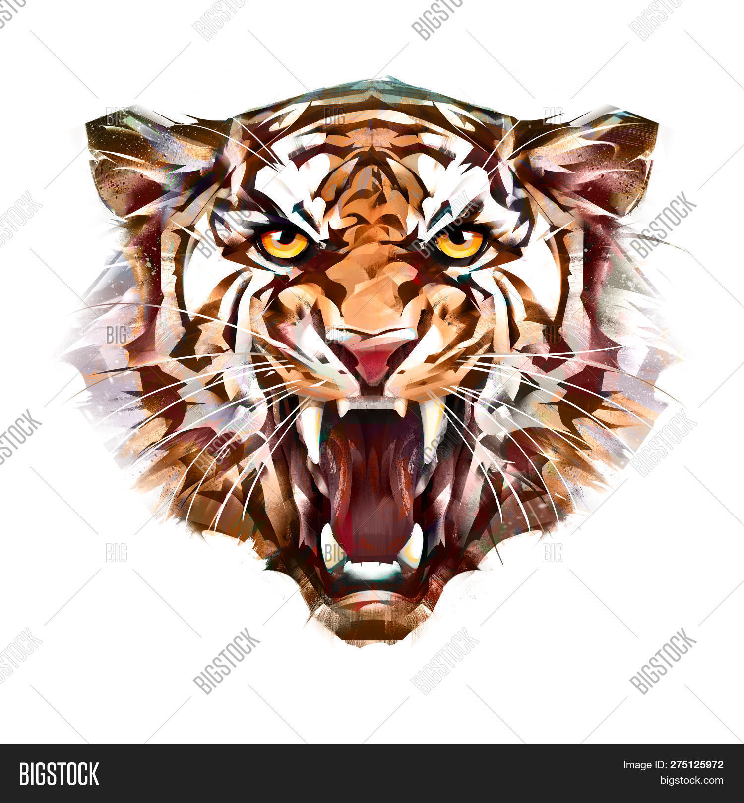 Painted Portrait Grin Image & Photo (Free Trial) | Bigstock