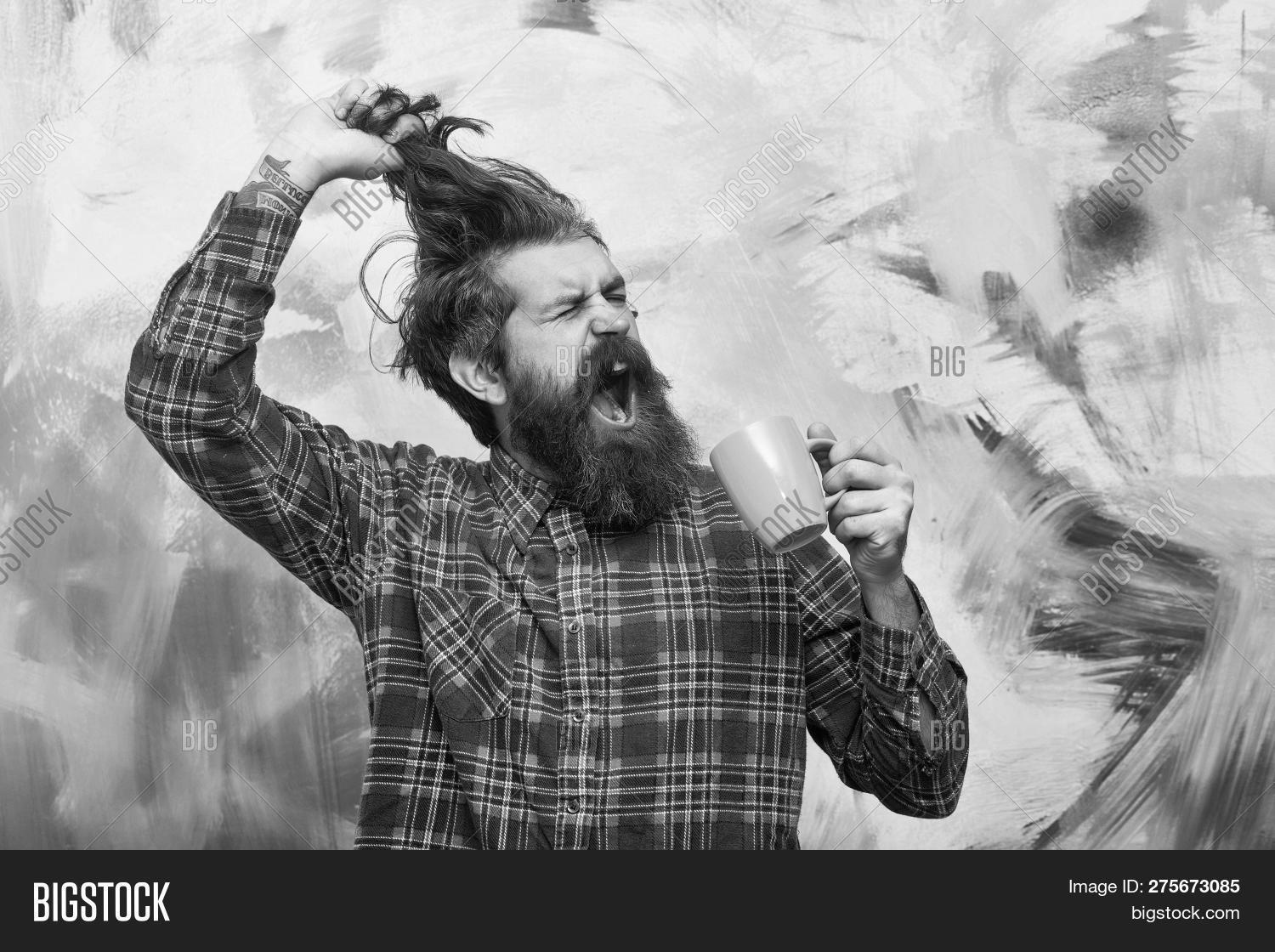 Crying Bearded Man, Image & Photo (Free Trial) | Bigstock