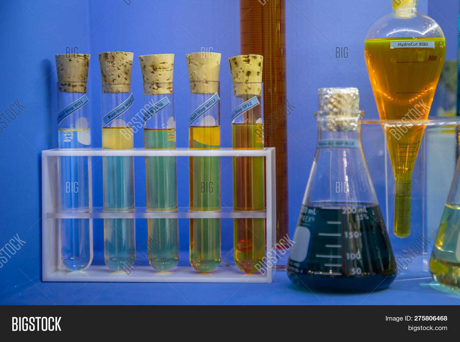 Oil Formula Test Tubes Image & Photo (Free Trial) | Bigstock