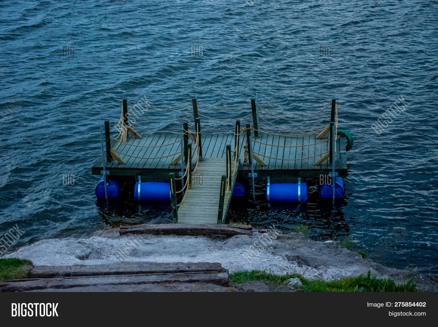 Small Boat Dock On Image & Photo (Free Trial) | Bigstock