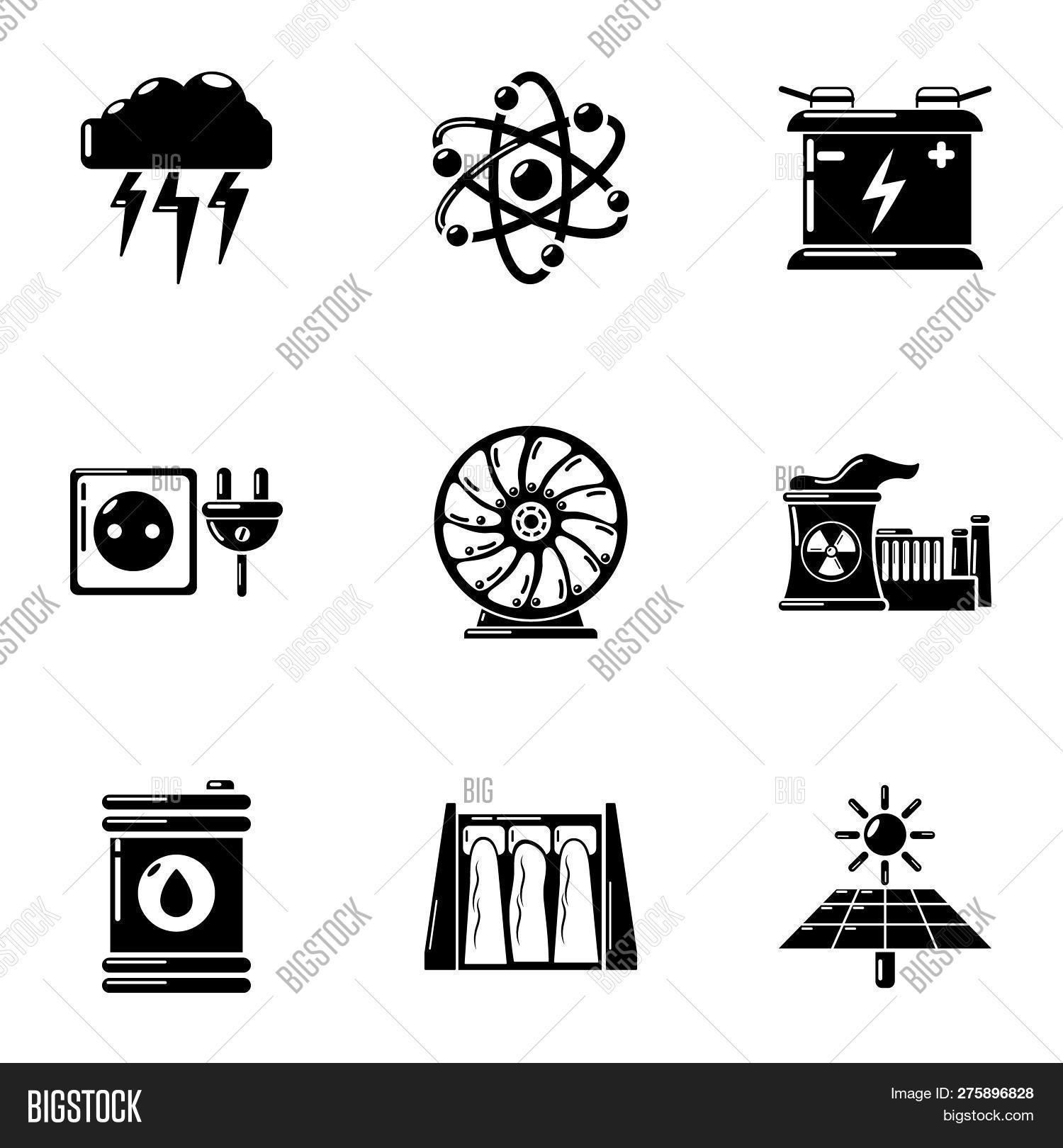 Energy Source Icons Image & Photo (Free Trial) | Bigstock