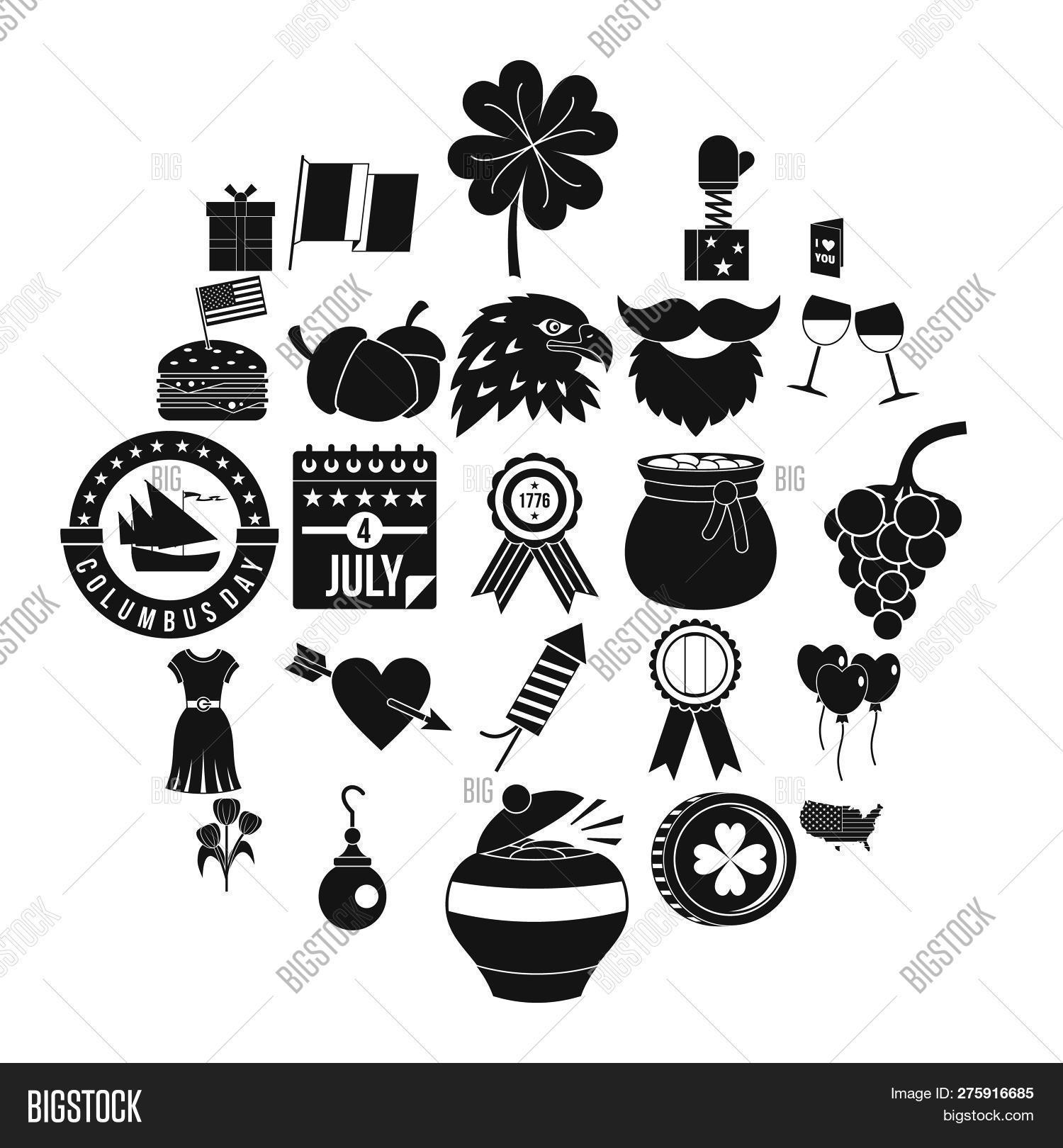 Almanac Icons Set. Image & Photo (Free Trial) | Bigstock