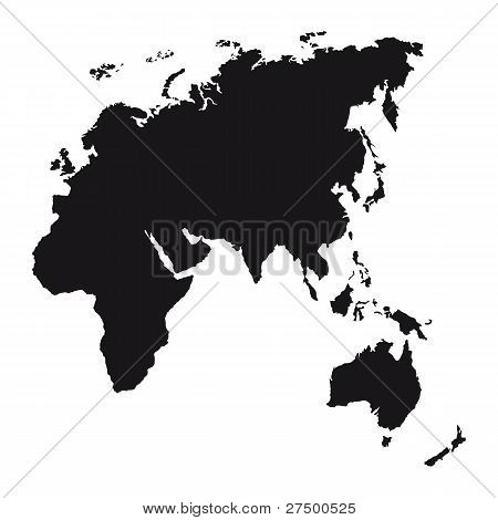 Silhouette Map Vector & Photo (Free Trial) | Bigstock