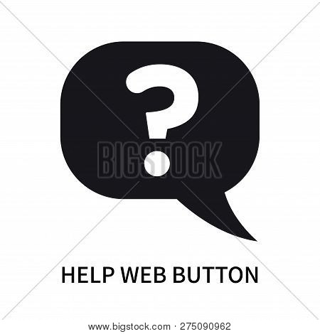 Help Web Button Icon Vector & Photo (Free Trial) | Bigstock